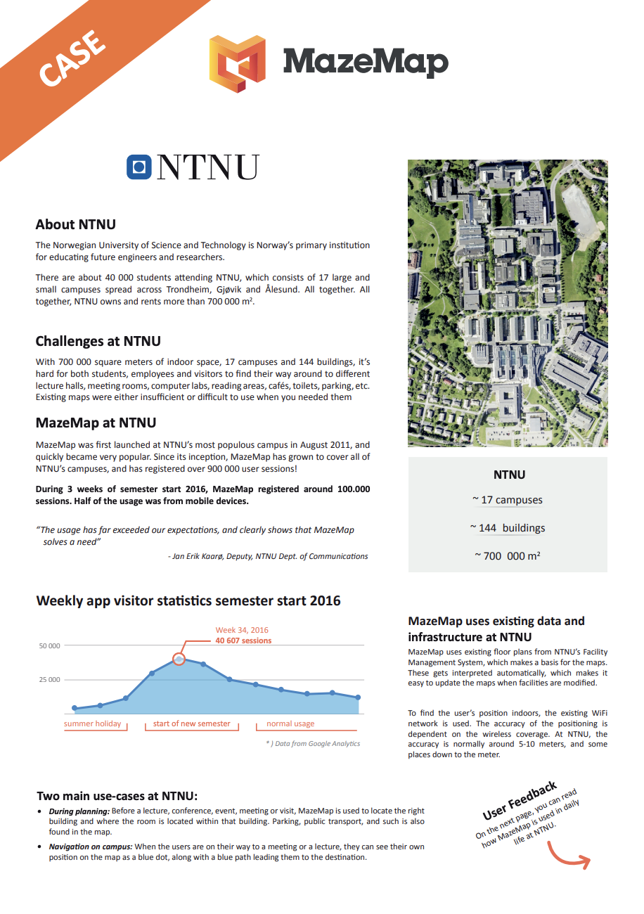 MazeMap case studies